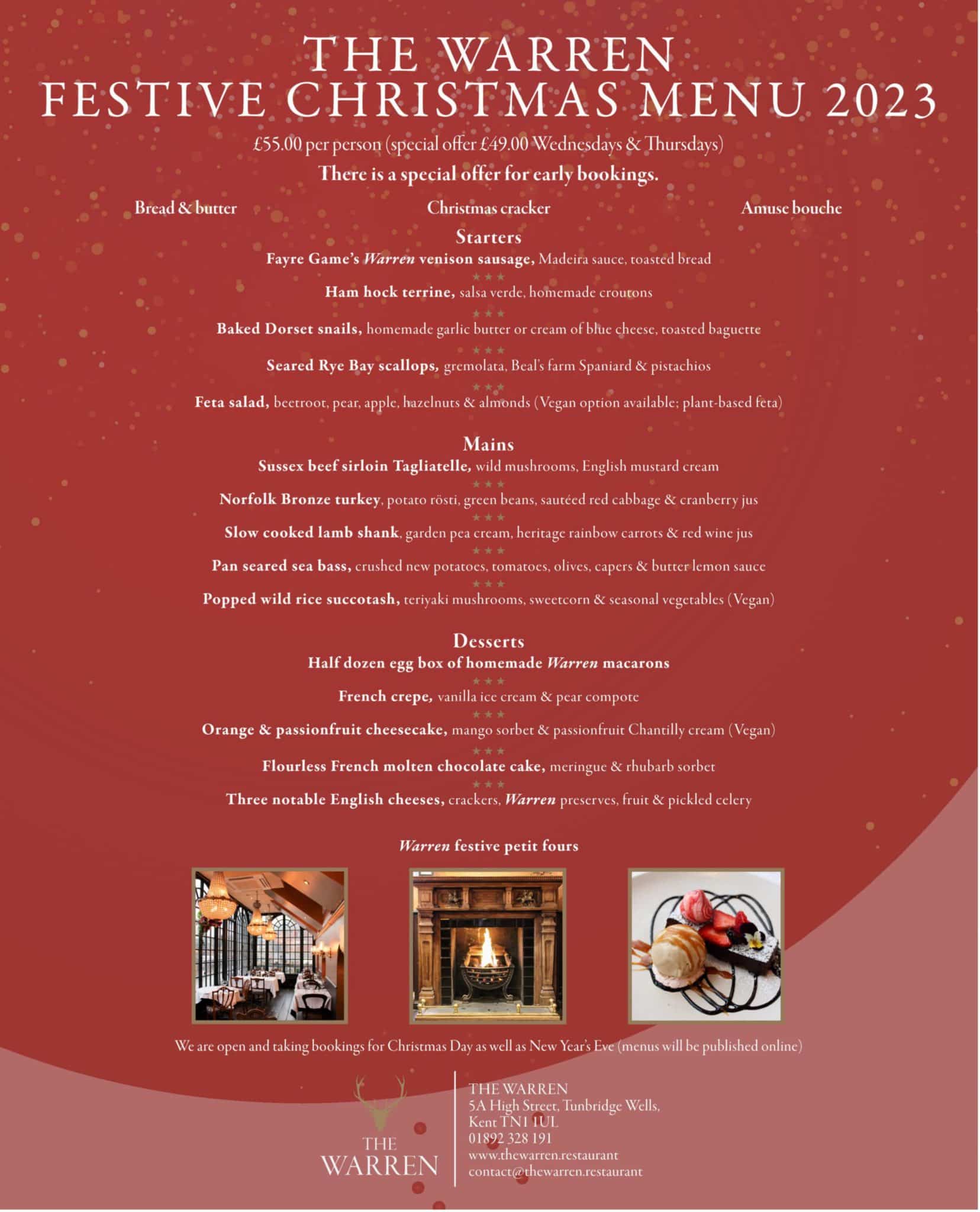 Our Menu – The Warren – Contemporary British Dining in Tunbridge Wells