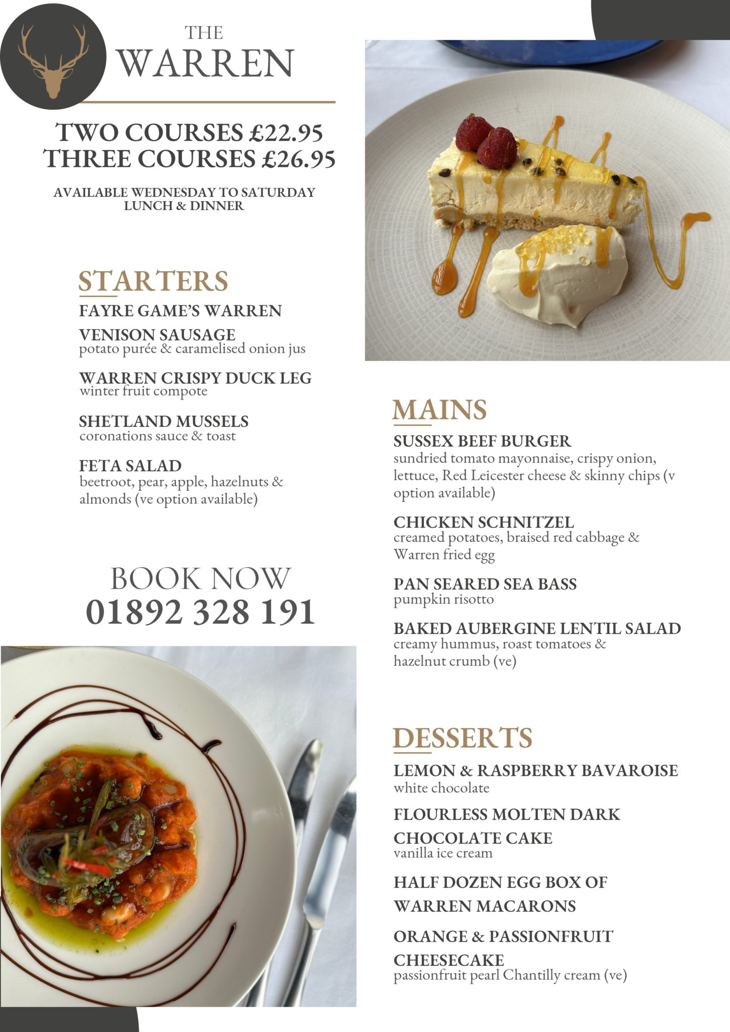 Our Menu – The Warren – Contemporary British Dining in Tunbridge Wells